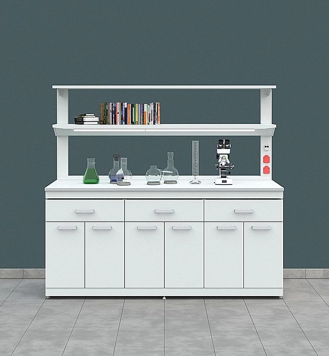 Стол лабораторный с 2-мя полками Simple Pro ЛК-1500 СП – купить в интернет-магазине LABSPACE