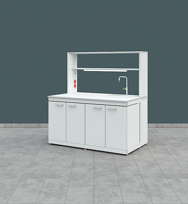 Стол лабораторный химический (с тех. приставкой) Simple Pro ЛК-1500 СПТ – купить в интернет ...