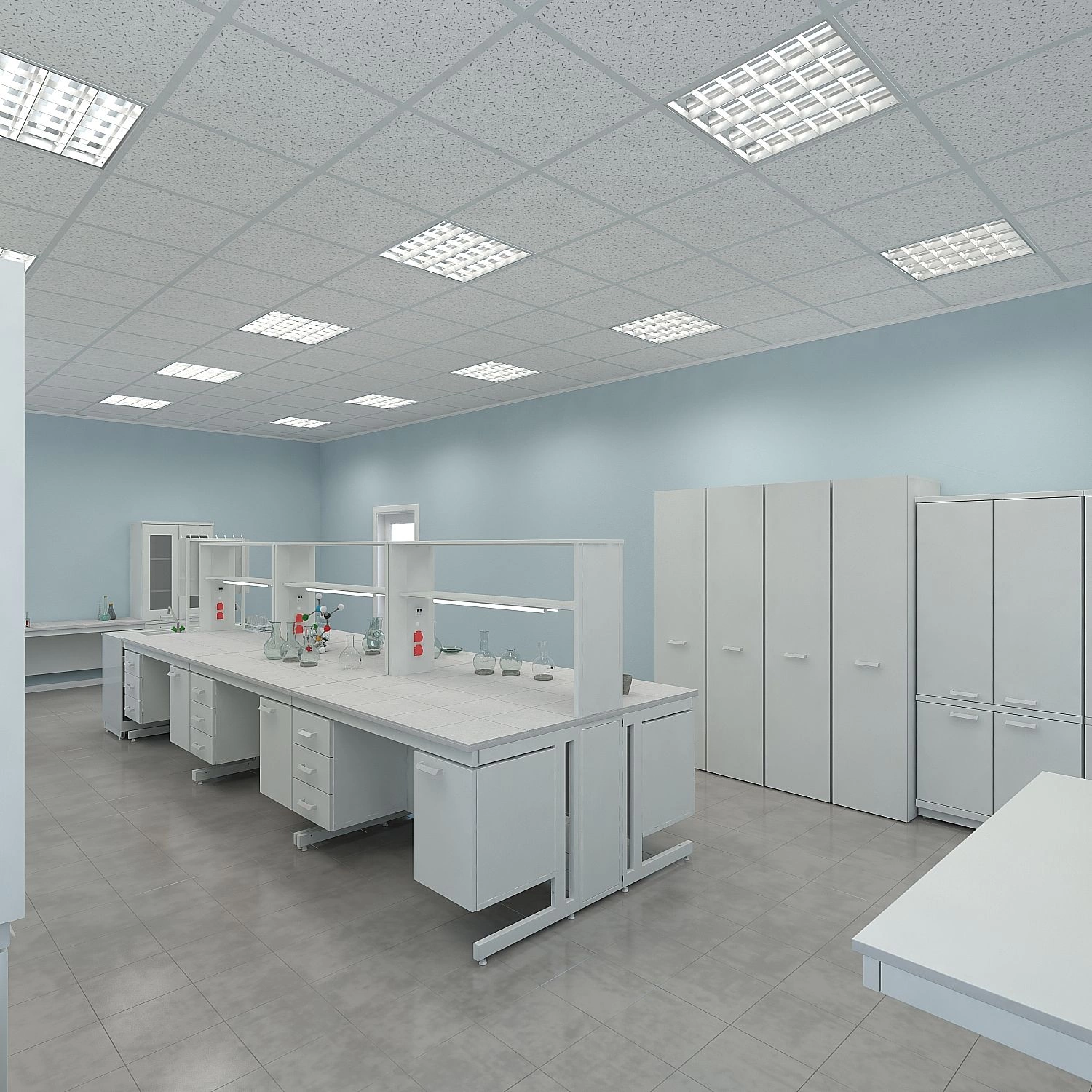 Шкаф с выдвижной колонной Simple Pro ЛК-450 ШР – купить в интернет-магазине LABSPACE