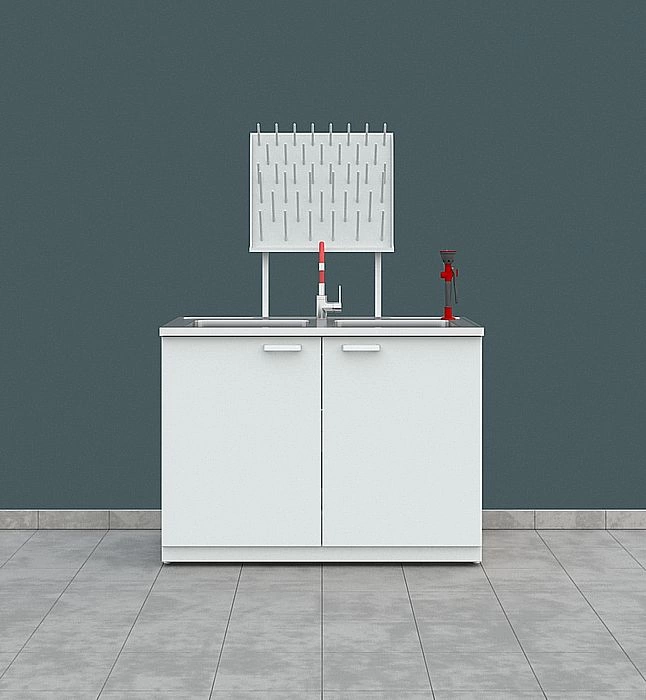 Мойки лабораторные металлические Simple Pro ЛК-600 СМС-Г (1 раковина, 1 смеситель) – купить в ...