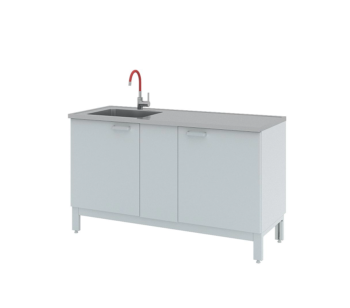 Мойки лабораторные металлические Simple Pro ЛК-1500 СМС-Г (1 раковина, 1 смеситель) – купить в ...